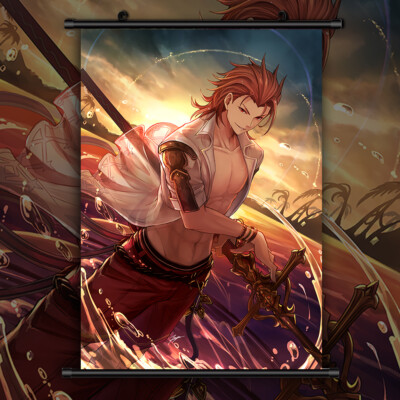 Granblue Fantasy Percival Anime HD Canvas Print Wall Poster Scroll Room ...