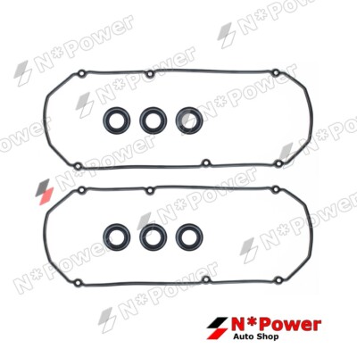 ROCKER COVER GASKET SET X2 FOR MITSUBISHI 6G75 MIVEC 3.8L V6 PAJERO NS ...