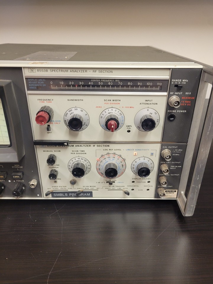 HP 141T 8553B 8552B Spectrum Analyzer 1kHz to 110 MHz- Free Shipping ...