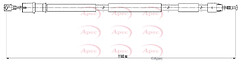 Apec CAB1621 Brake Cable for sale online | eBay