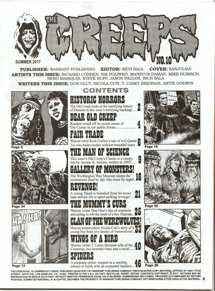 CREEPS MAGAZINE ISSUES #1 - 32 & SHUDDER MAGAZINE 1 - 17 YOU PICK | eBay