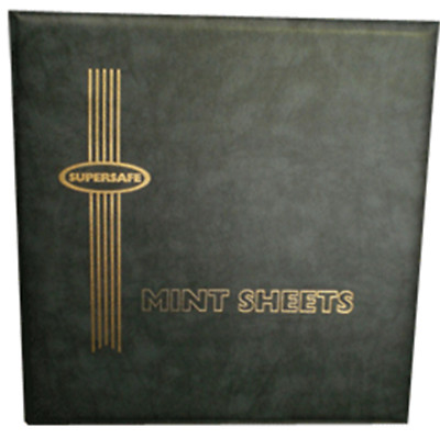 Supersafe Deluxe Mint Sheet File - 100 Sheet Capacity BLACK includes 50 ...