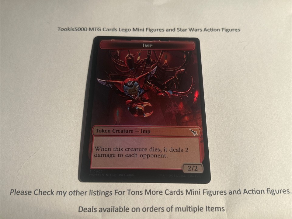 Thopter 0020 / Imp Double-Sided Foil Token MTG Murders at Karlov Manor ...