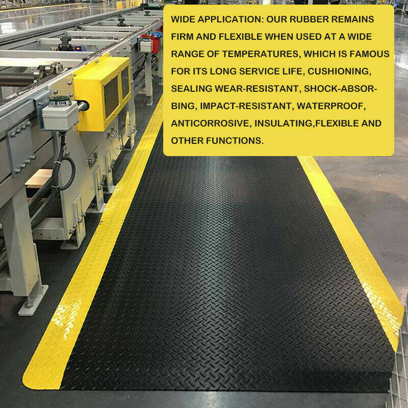EXTRA THICK DIAMOND CHECKER - PLATE RUBBER GARAGE FLOORING MATTING ...