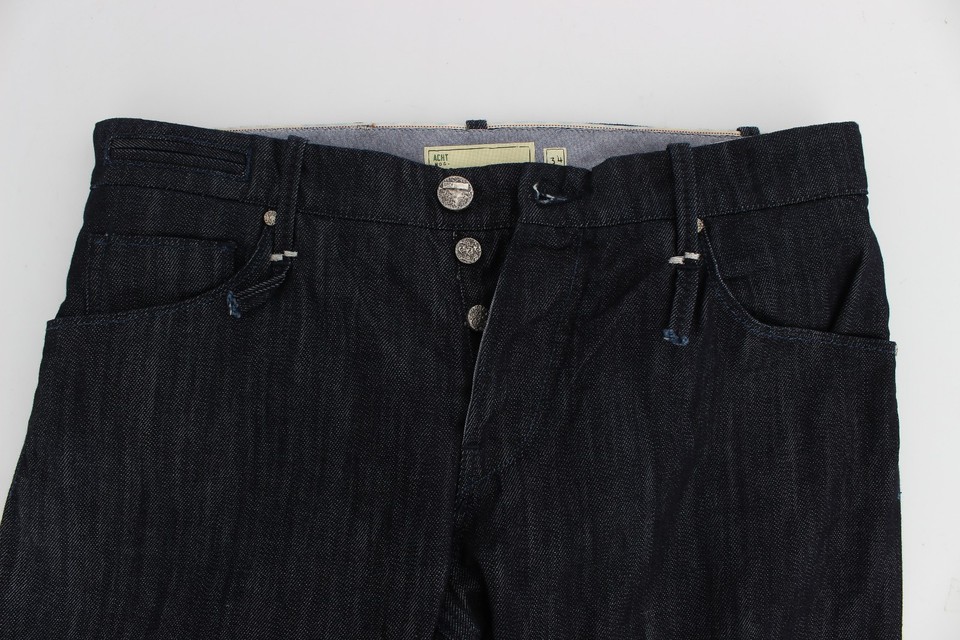 ACHT Jeans Blue Cotton Regular Straight Fit Trousers s. W34 / IT48 RRP ...