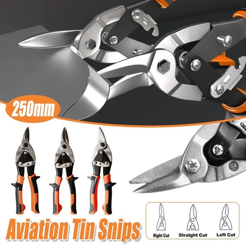 250mm Aviation Tin Snip Heavy Duty Metal Cutting Shears Industrial ...