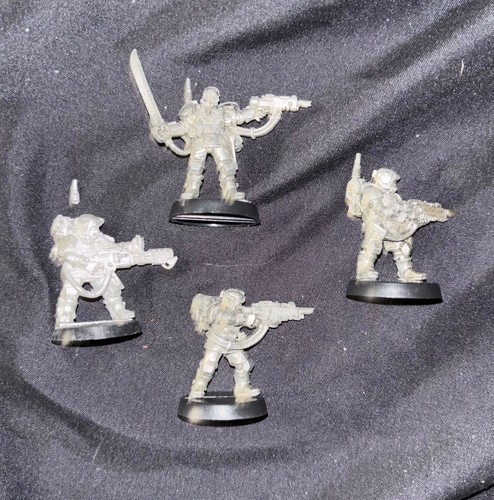Warhammer 40k OOP metal Cadian Kasrkin (4 models) | eBay