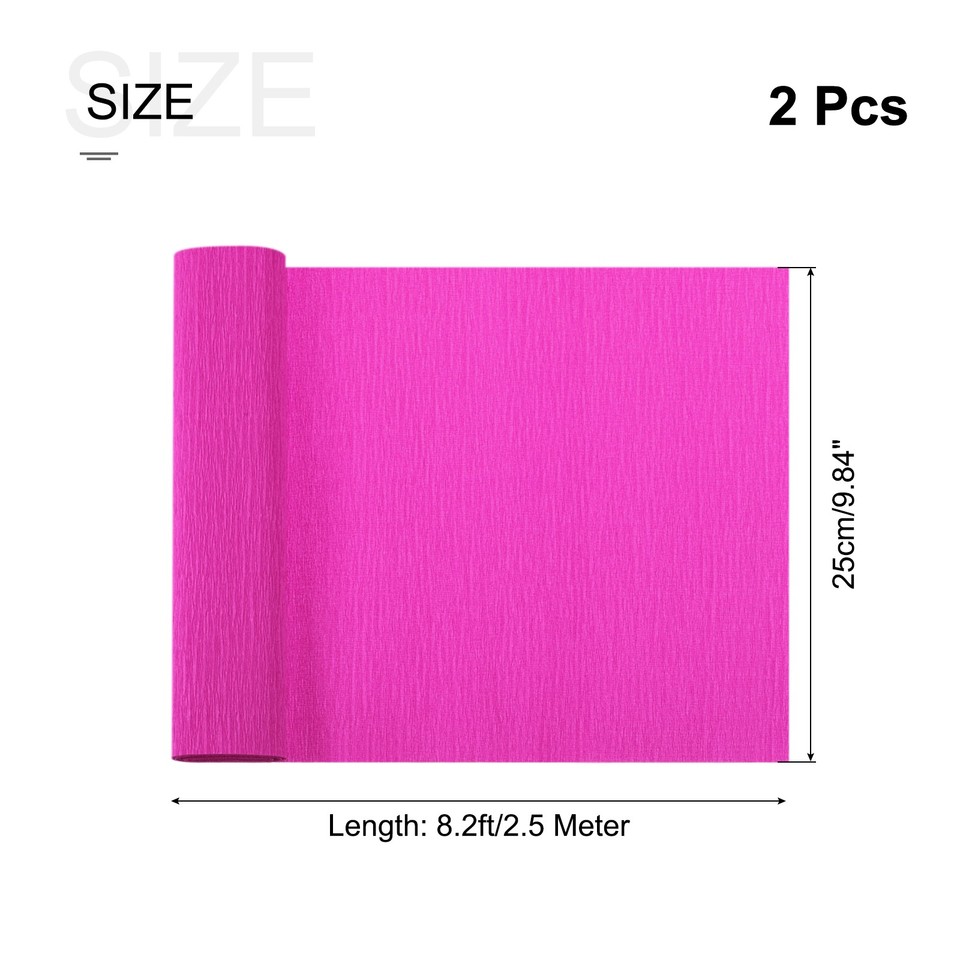 Crepe Paper Roll 8.2ft Long 10 Inch Wide for Wedding,Peach 2pcs | eBay