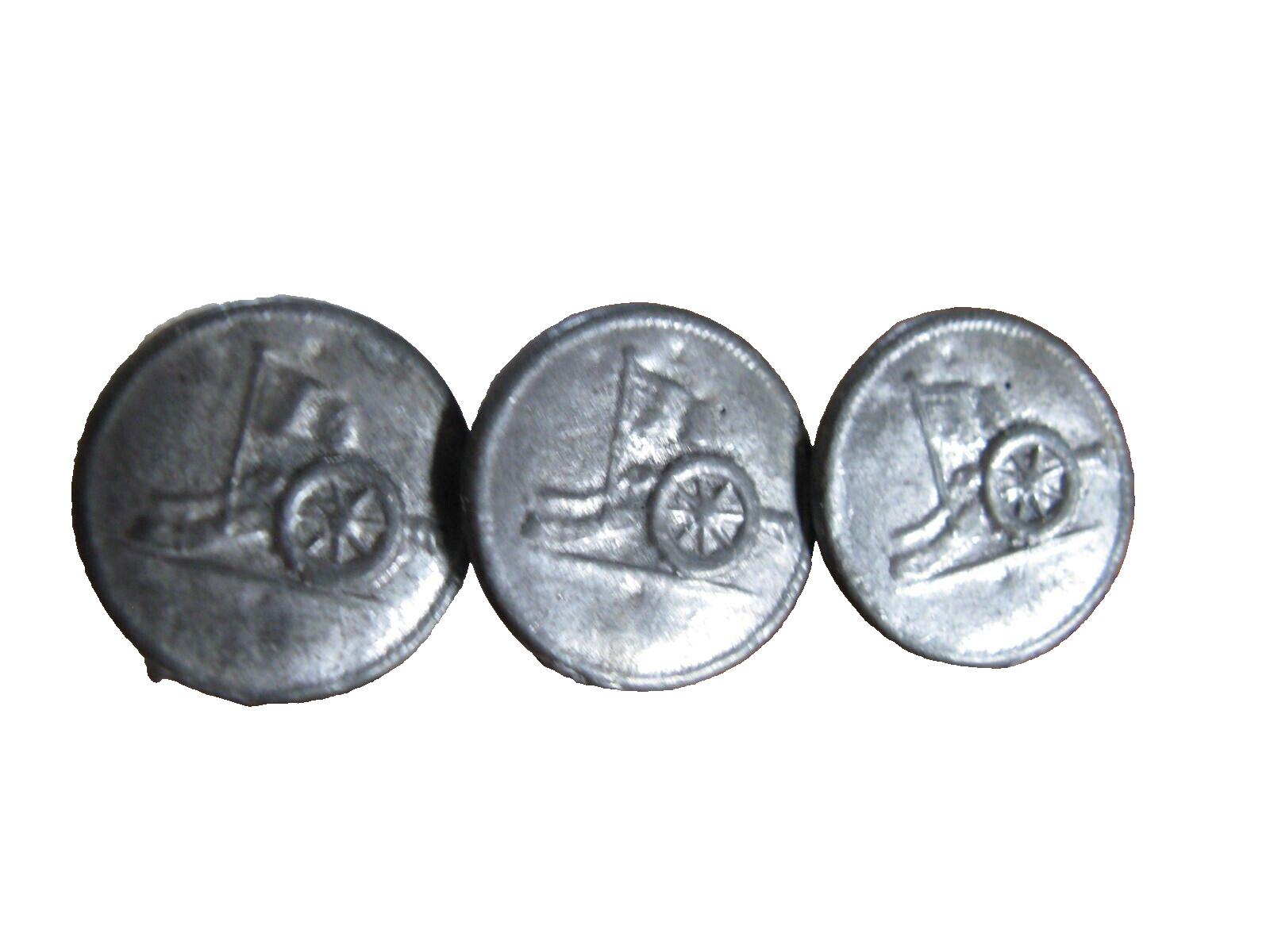 Vintage 3 Military Revolutionary War Artillery Repro Pewter Uniform ...