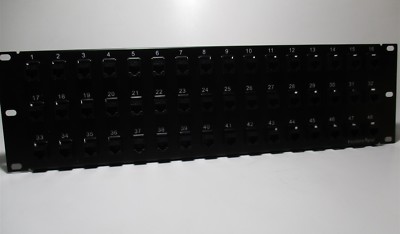 Avextras (SG382) 48 Port 3U Rack Mount Keystone CAT6 RJ45 Network Patch ...