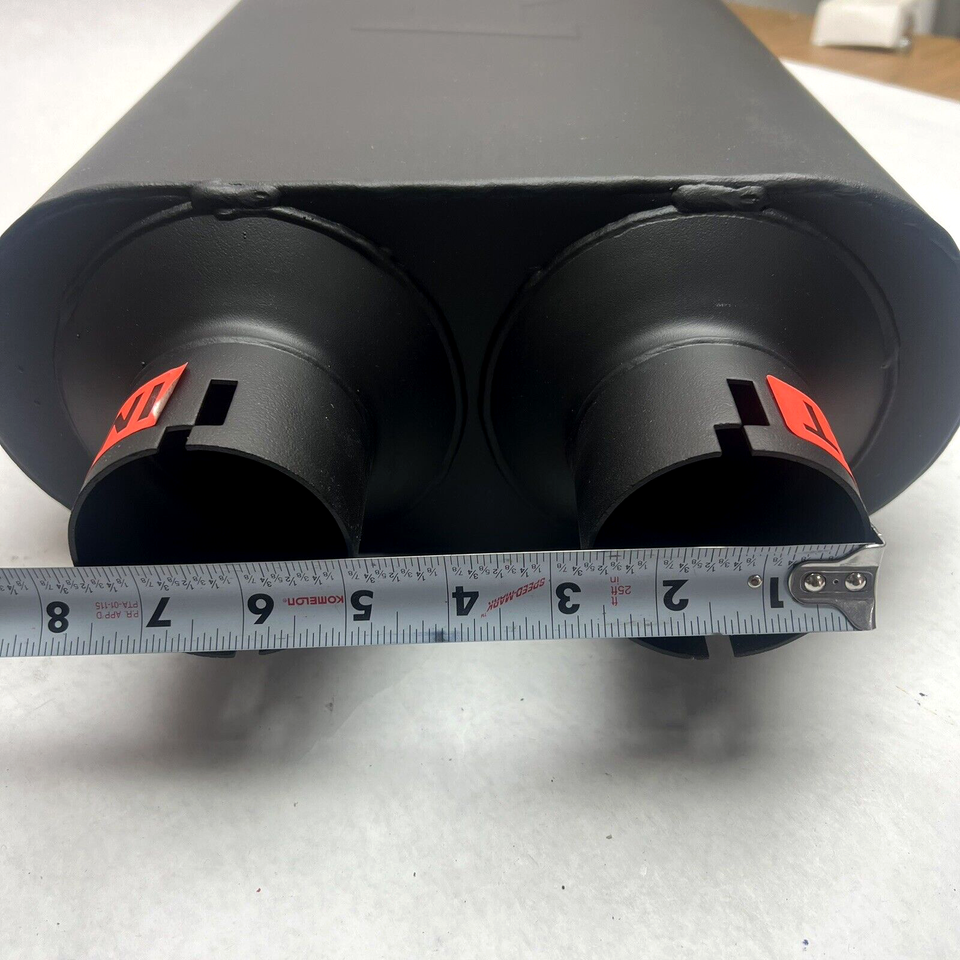 EXHAUST MUFFLER DUAL 2.5 INLETS / OUTLETS | eBay