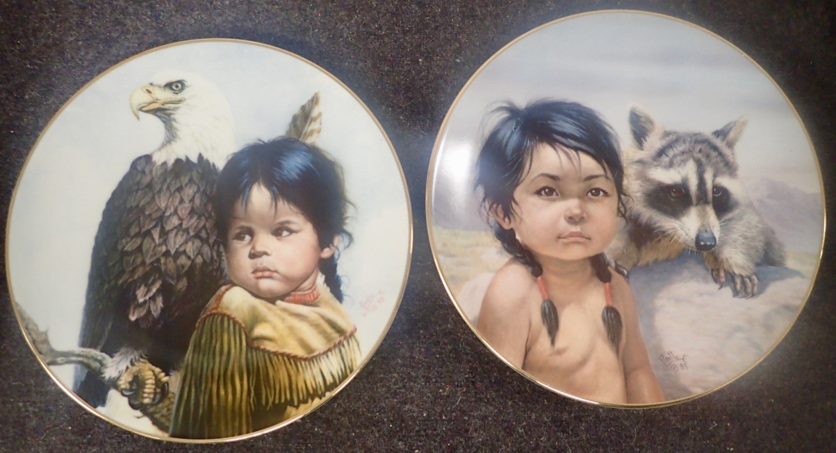 Perillo Collector Plates Pride of America's Indians set of (2) by Vogue ...