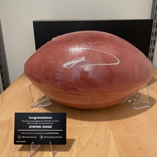 2024 Fanatics Authentic Autographed Duke Football Stefon Diggs Houston ...