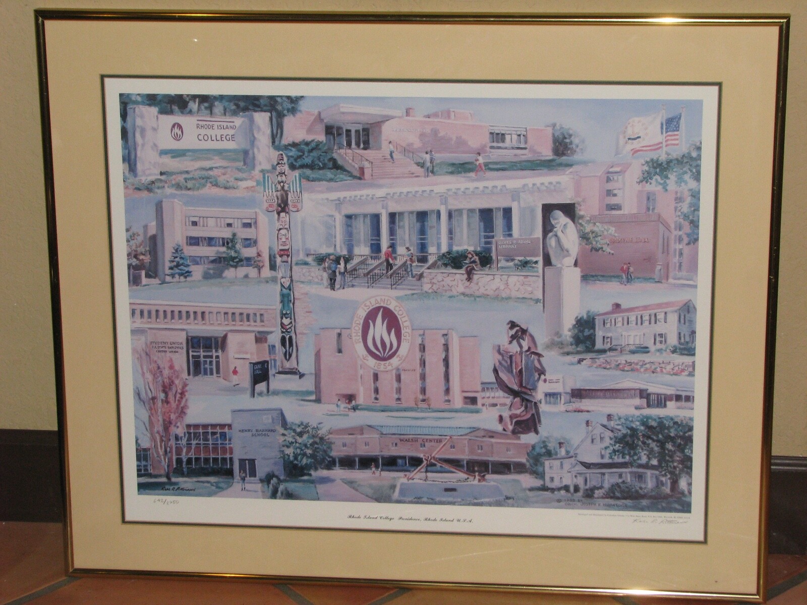 Karl Rittmann Rhode Island College Limited Edition Signed Framed Print ...