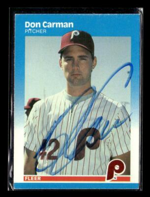 1987 Fleer #171 Don Carman IN PERSON AUTO! | eBay