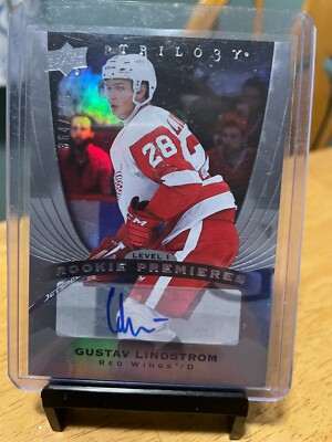 2020-21 Upper Deck Trilogy Silver Foil Autographs Gustav Lindstrom Auto ...