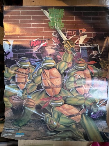 Vintage 1989 Teenage Mutant Ninja Turtles Movie 2709 Starmakers Poster ...