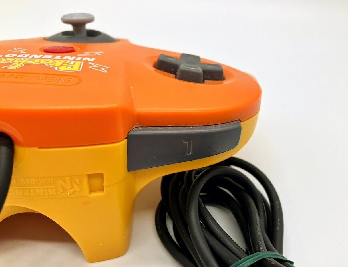 Controller Nintendo 64 N64 Pokemon Pikachu arancione e giallo Testato ...