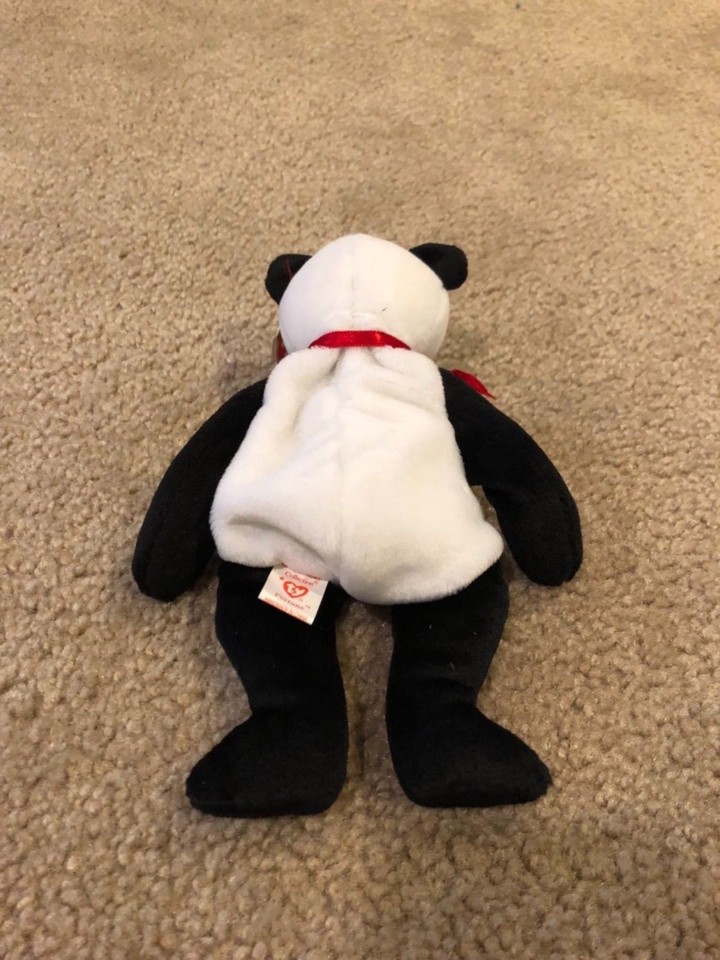 FORTUNE THE PANDA BEAR TY BEANIE BABY W/TAG BORN DEC. 6,1997 | eBay