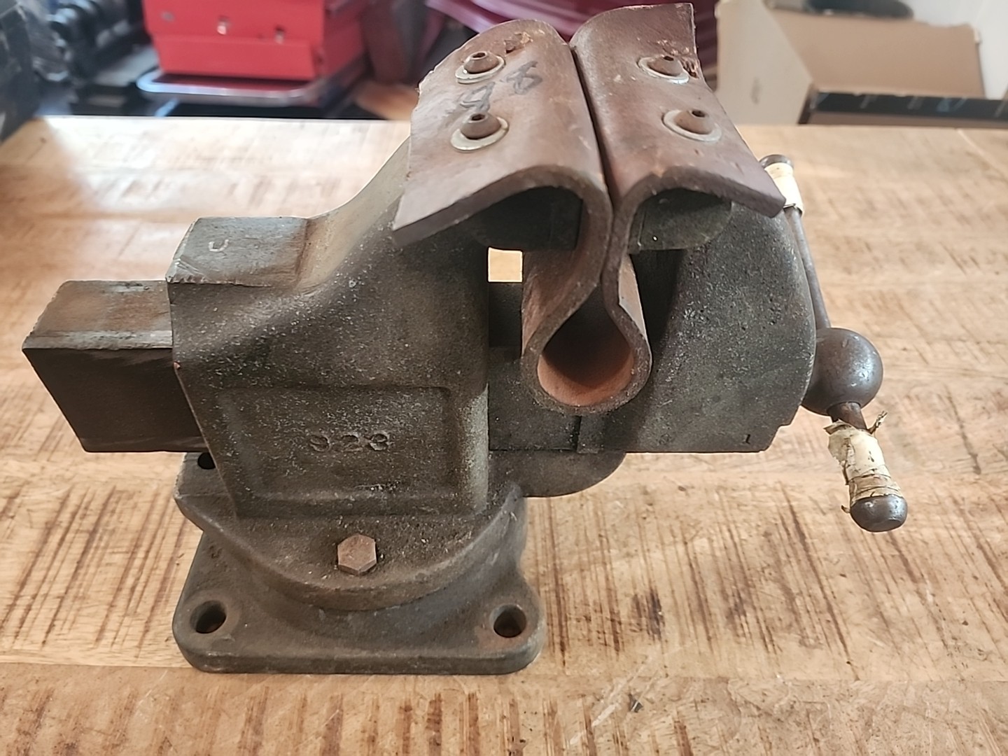 Vintage LS Starrett Athol Machinist No 923 Bench Vise 3” Jaw base ...
