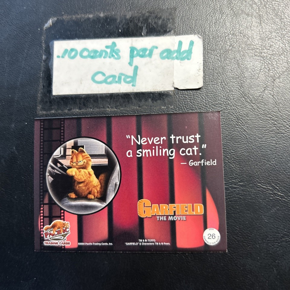 Jb7a Garfield, The Movie 2004 #26 Cat Pigging Out | eBay