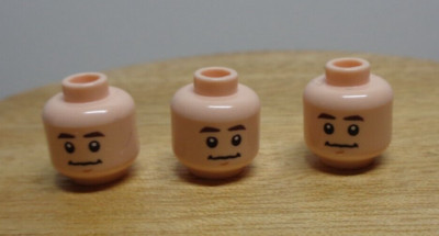Lego Parts & Pieces Minifigure Head Puzzled/Grumpy Faces x3 | eBay UK