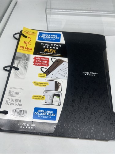 Mead Five Star Flex Hybrid NoteBinder Refillable College Ruled 5 ...