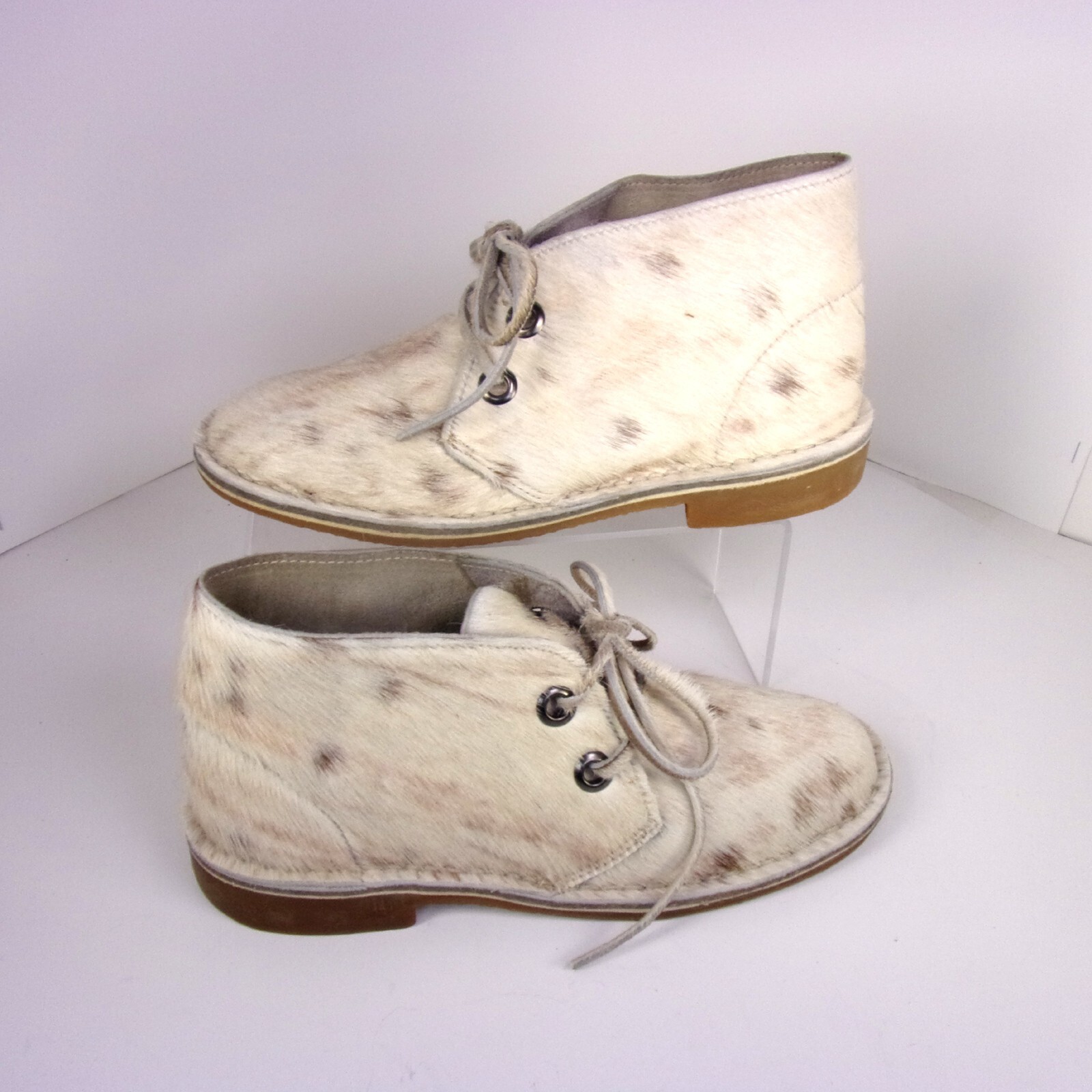 Uwezo Cowhide Hair On Cow Hide Desert Chukka Ankle Boots #5391-052 Wms ...