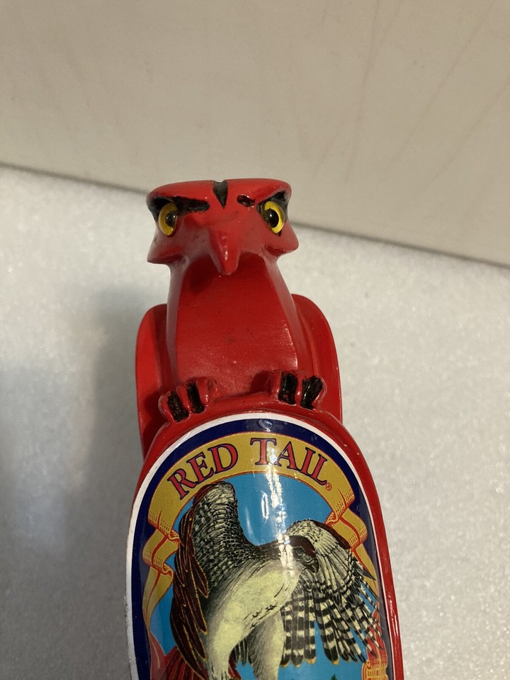MENDOCINO BREWING RED TAIL ALE RED HAWK draft beer tap handle ...