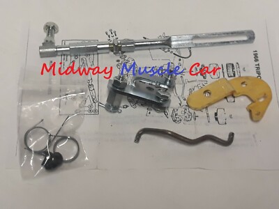 Tri Power 3x2 Carburetor Carb Throttle Cable Linkage Set 66 Pontiac GTO ...