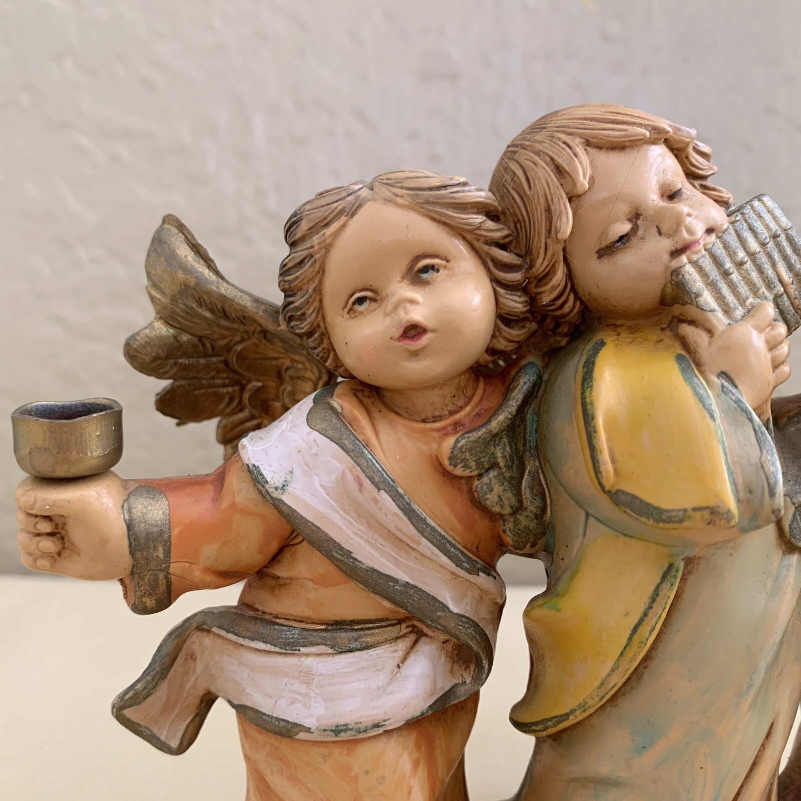 Euromarchi Italy Angel Trio Candleholder Vintage Resin | eBay