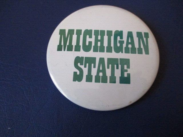 Vintage Michigan State University Spartans 3" Pinback Button | eBay