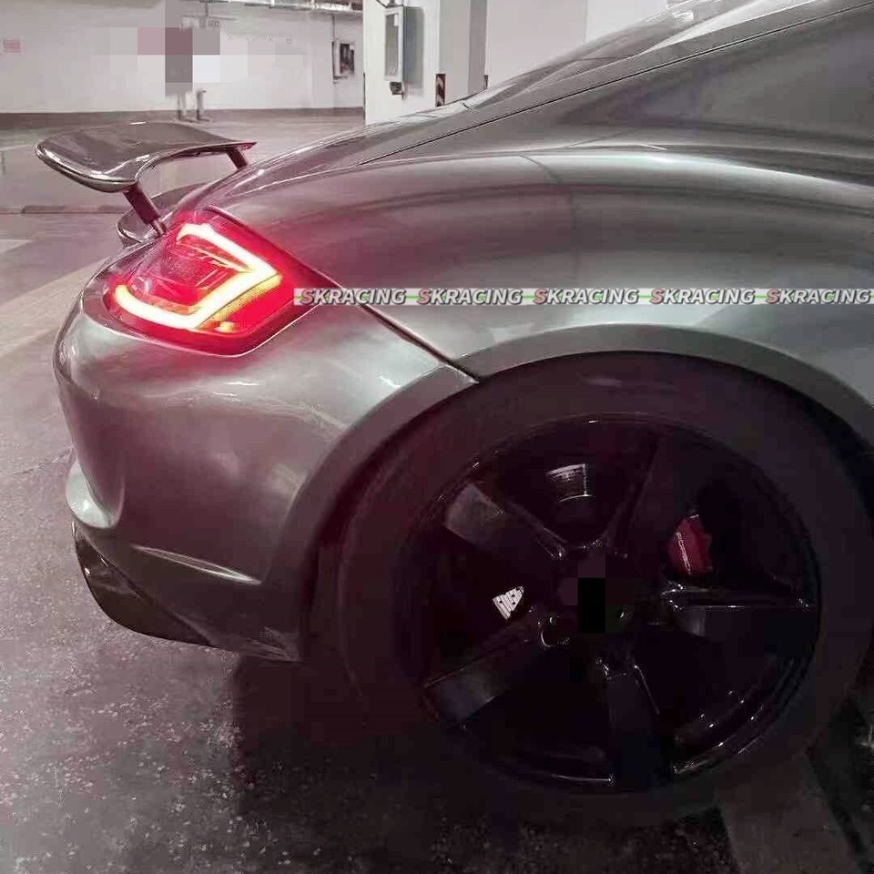 For 987 Porsche Cayman S 2006 -2012 Real Carbon Fiber Ducktail Rear ...