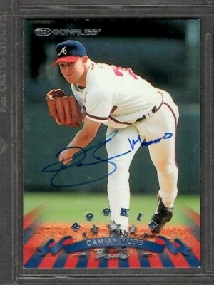 1998 Donruss #317 Damian Moss Atlanta Braves Baseball Signed Autograph ...