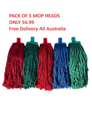 400 Grams Cotton Mop Head Domestic Grade Cleaning Mop ( Pack Of 5 ...