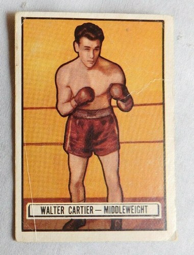 1951 Topps RINGSIDE BOXER #33 Walter Cartier Boxing Card Vg | eBay