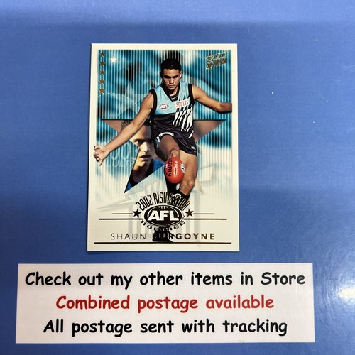 2003 XL ULTRA AFL CARD 2002 RISING STAR RSN13 SHAUN BURGOYNE PORT ...