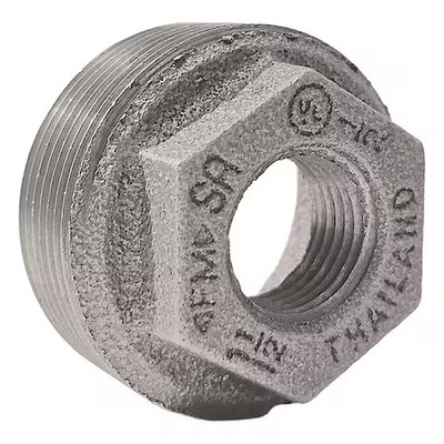Hex Bushing Hex Bushing, 1-1/2" X 1/2" Pipe, Fnpt X Mnpt, Malleable ...
