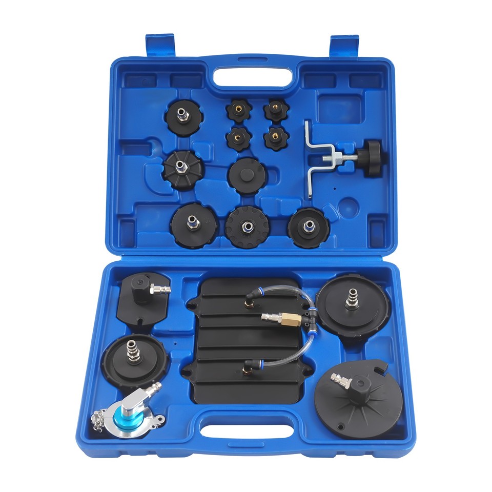Cylinder Bleeder Kit, Brake Fluid Pressure Bleeder Kit with 12 Adapters ...