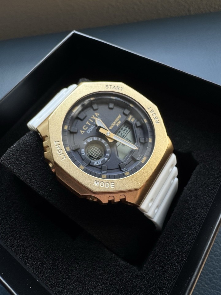 Activa X Invicta Men's Recon Ana-Digital Watch - 45.5mm, White/Gold ...