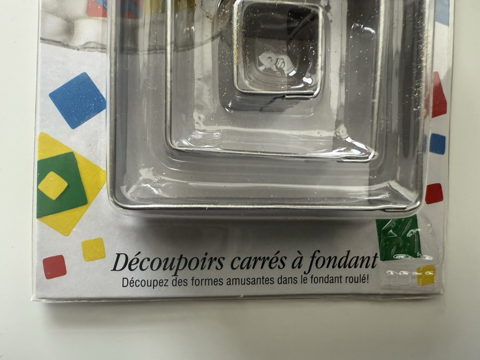 Wilton Fondant Cutters Square Set Baking Decorating Brand New Sealed ...