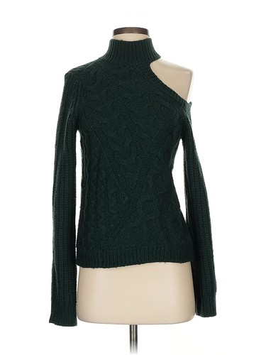 Express Women Green Turtleneck Sweater XS | eBay