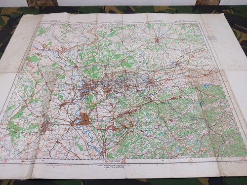 WW2 RAF map featuring the RUHR VALLEY'S "MOHNE" & "SORPE" DAMS ...