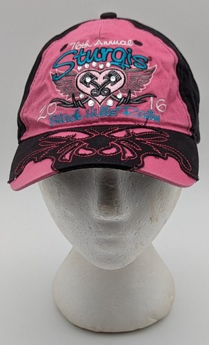 2016 76th Sturgis Black Hills Motorcycle Bike Rally Women's Hat Pink ...