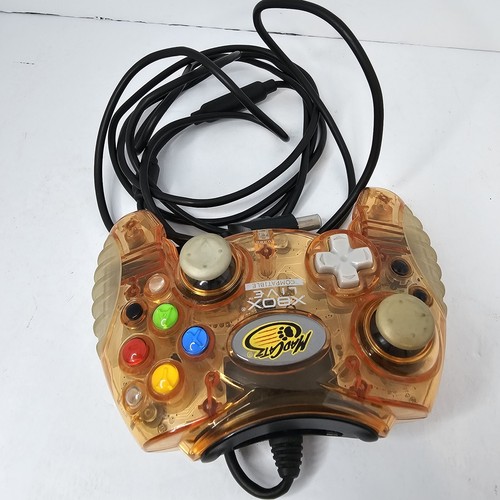 Mad Catz Orange Clear Wired Xbox Live Game Pad Controller Video Game ...