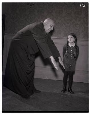 Jackie Coogan Lisa Loring on The Addams Family 1966 Old Television ...