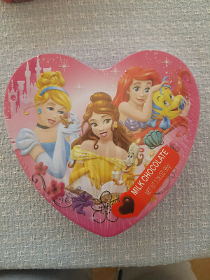 Disney Princess Milk Chocolate in Collectible Heart Box! Valentine NIB ...