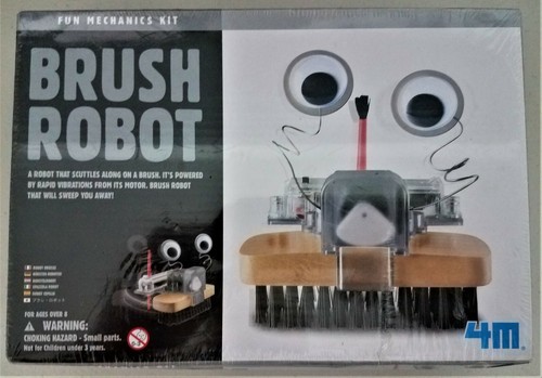 Toysmith 4M Brush Robot Fun Mechanics Kit STEM Educational Building Toy ...
