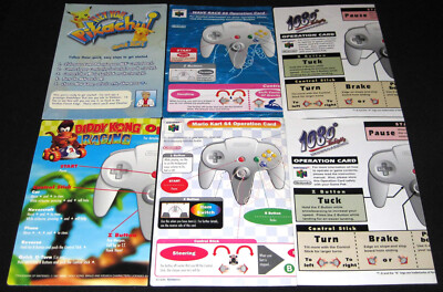 Authentic Nintendo 64 N64 Operation Cards - Very Good - You Pick ...