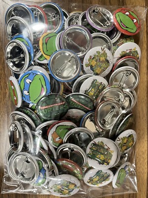 Tmnt Pinback Buttons 1.25 Inch Set Of 100 Various Teenage Mutant Ninja ...